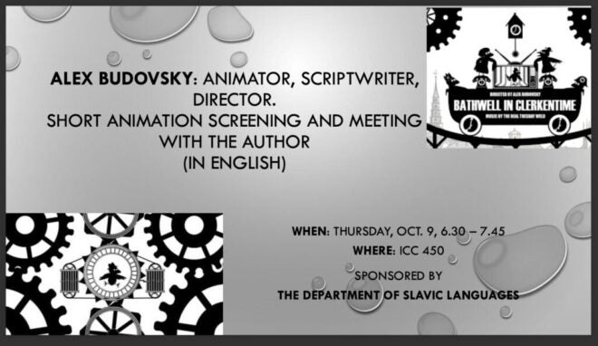 ALEX BUDOVSKY: Animator, Scriptwriter, Director | Department of Slavic ...